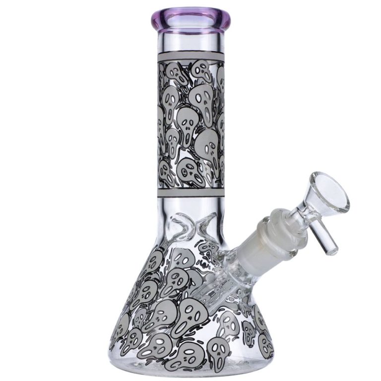 Pyramid Eye Beaker Base Ice Bong | 14 Inch - LETS BLAZE
